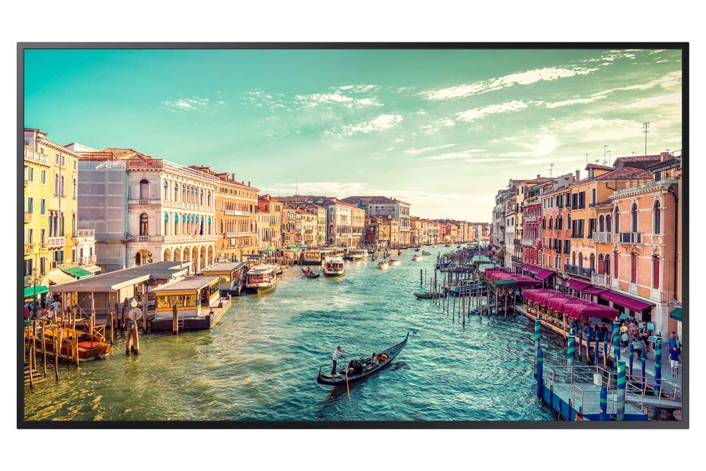 Samsung Business QM43R 43 inch 4K UHD 3840x2160 24/7 Commercial Signage LED Display for Business, HDMI, Wi-Fi, and 3-Year WRNTY, 500 nit (LH43QMREBGCXZA) Black
