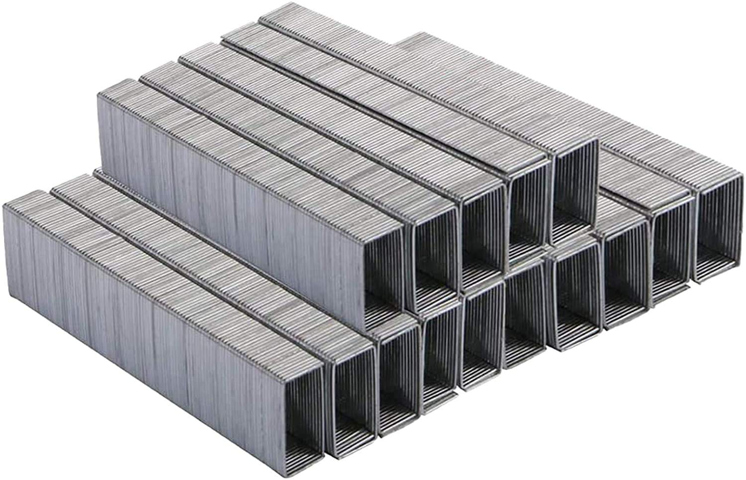 SEAKOS 5 Pack of 5000 Count Standard Staples, 26/6, ¼” Leg Length, Chisel Point Tips, Jam Free Staples, Fits All Standard Desktop Office Staplers, Best Office Products.Silver.