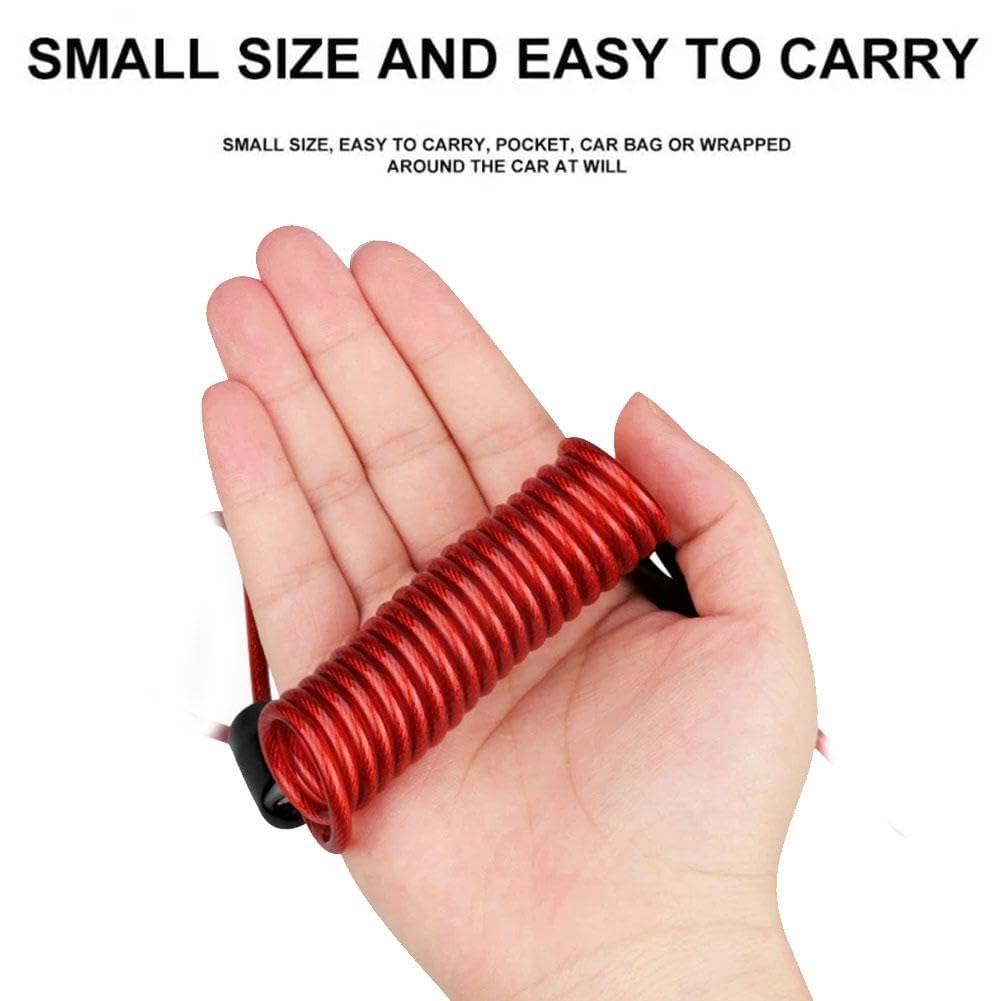 Portable Helmet Lock Steel Cable Lock 3 Digit Password Helmet Lock Bike Wire Combination Accessories Mountain Lock L1T9