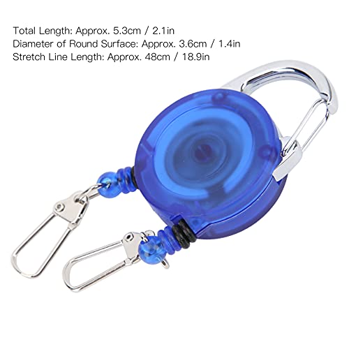 Yeuipea Fishing Wire Retractor,Fly Fishing Double Retractor Retractable Nylon Wire Tool Retractor Clip Anglers Tool