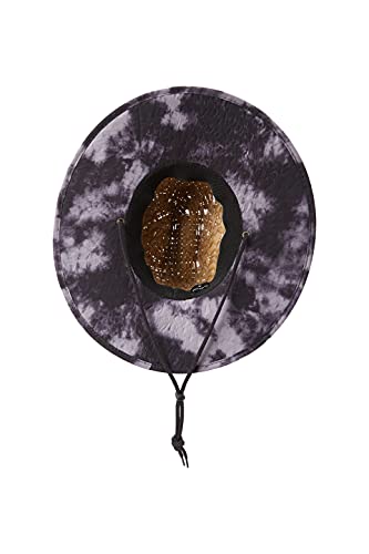 Quiksilver mens Outsider Lifeguard Beach Straw Sun Hat, Black Marble, Large-X-Large US