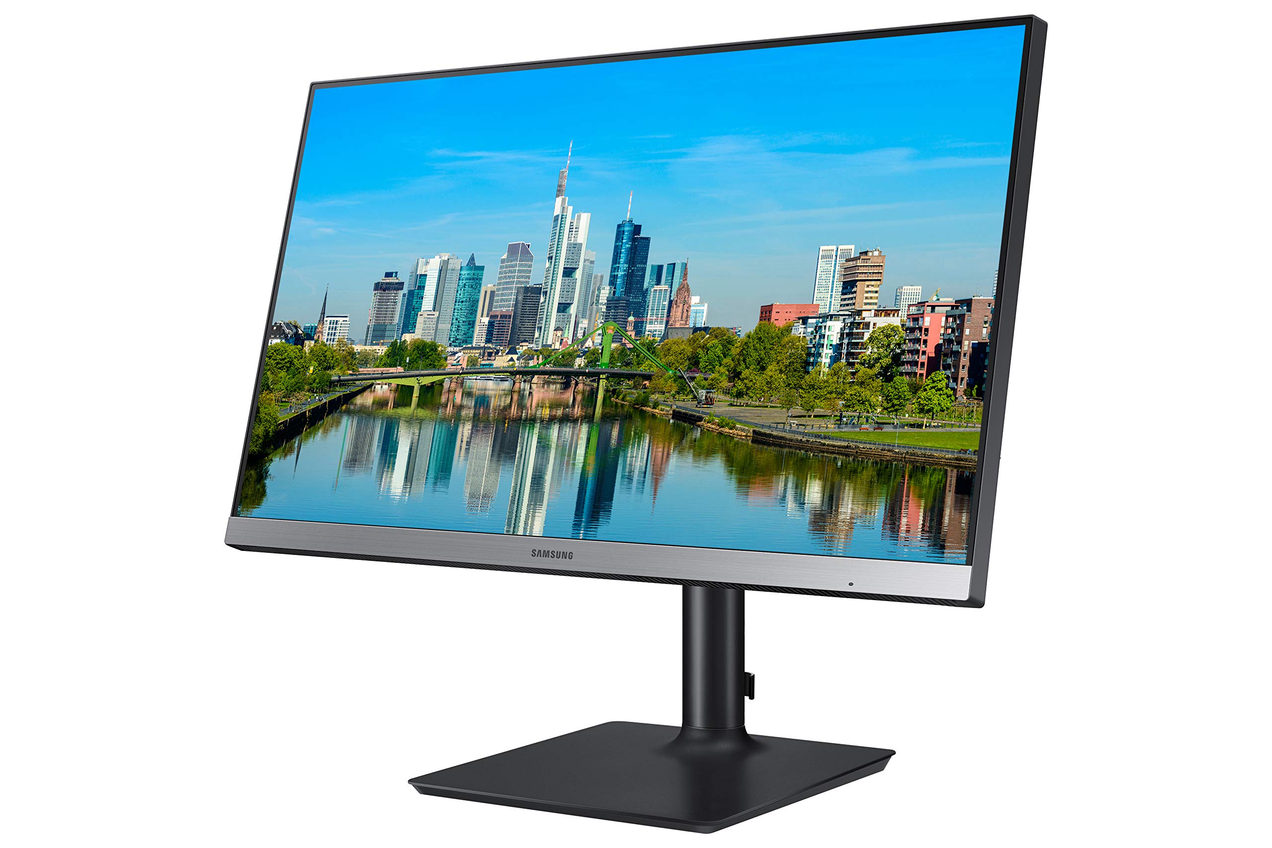 SAMSUNG FT650 Series 24-Inch FHD 1080p Computer Monitor, 75Hz, IPS Panel, HDMI, USB Hub, Height Adjustable Stand, 3 Yr WRNTY (LF24T650FYNXGO)
