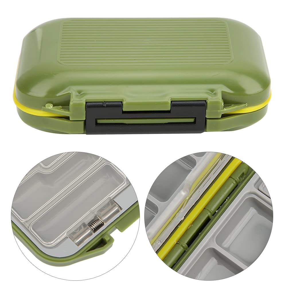 Yeuipea Tackle Box Organizer - Robust ABS Waterproof Fishing Storage Solution, Features Easy-to-Use Lever Lock & Clear Inner Cover, Ideal for Storing Bait, Lures, Hooks & More