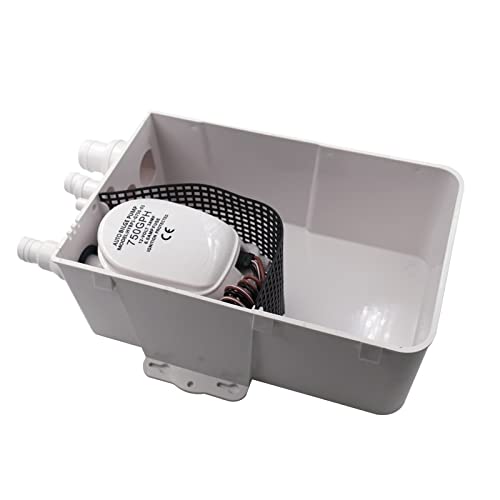 XuuSHA Hand Bilge Pump 750 GPH 24V 12V Automatic Bilge Shower Drain Pump Bilge Pump Automatic (Color : 12V 750GPH)