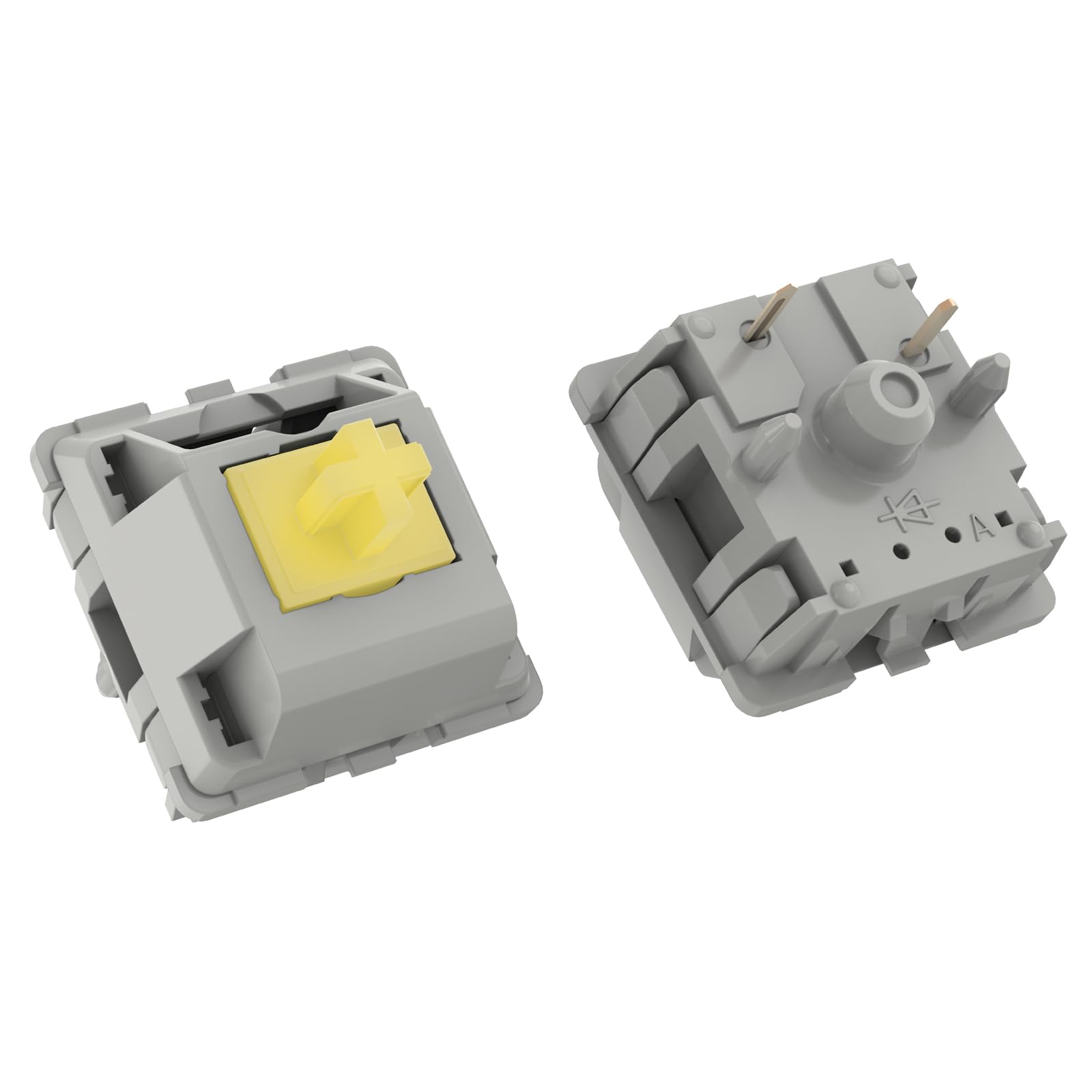 ZugGear DUROCK POM Switches Tactile Sunflower T1 Keyboard Switch 67g Mechanical Switches, 5 Pins Pre-Lubed Tactile Switches (90pcs, DUROCK POM T1)