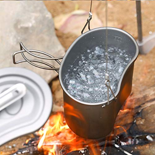 YFDM Canteen Camping Tableware Outdoor Cookware Army Pot Pan Picnic Set Hiking Tourist Kichen Cooking Mess Kit