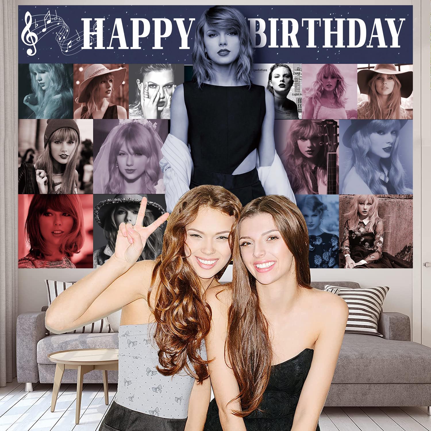 Singer Birthday Party Decorations, Singer Birthday Banner Backdrop, Popular Singer Party Decorations