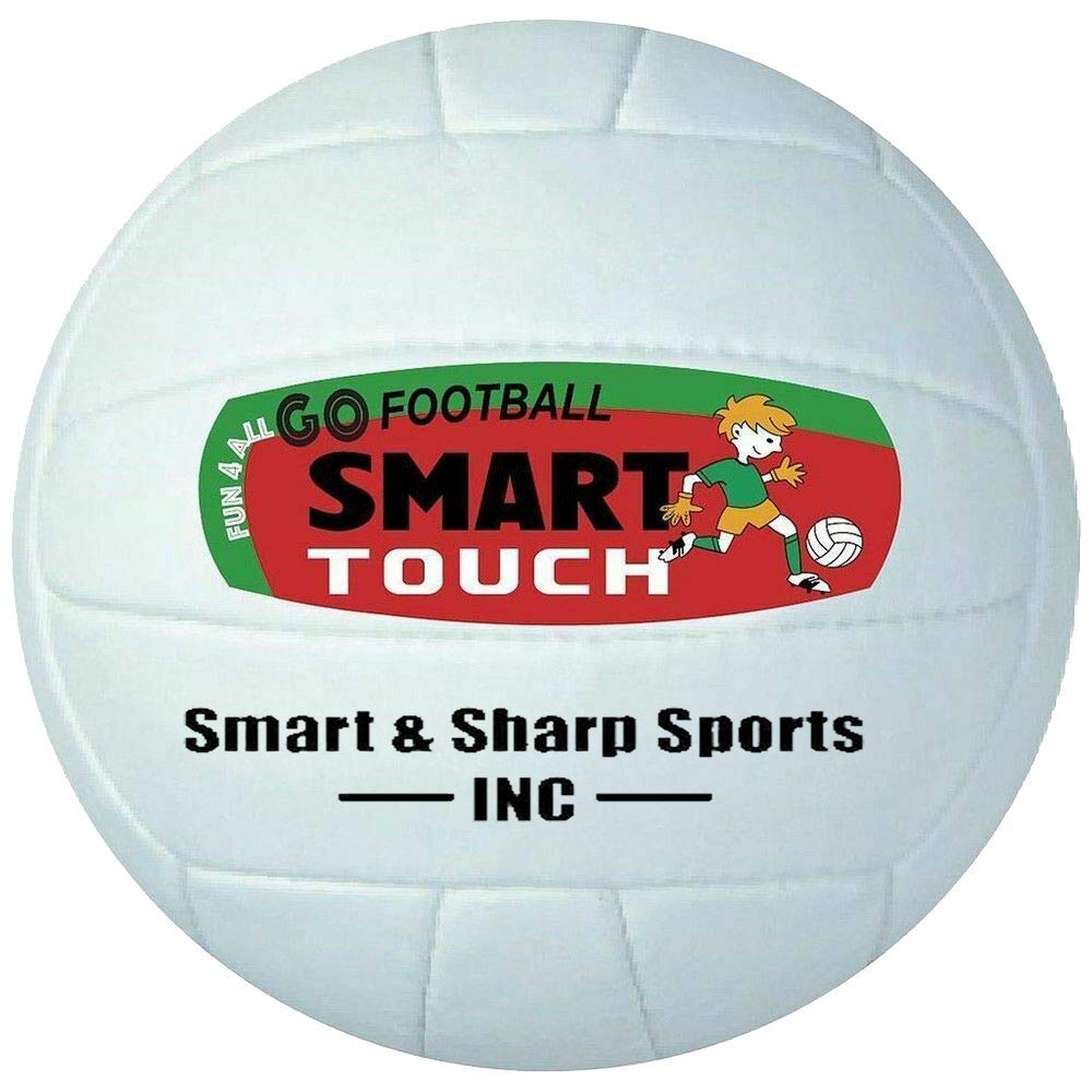 Smart And Sharp Sports Go Gaelic Smart Touch Football (Smart Touch Football White, Size 5)