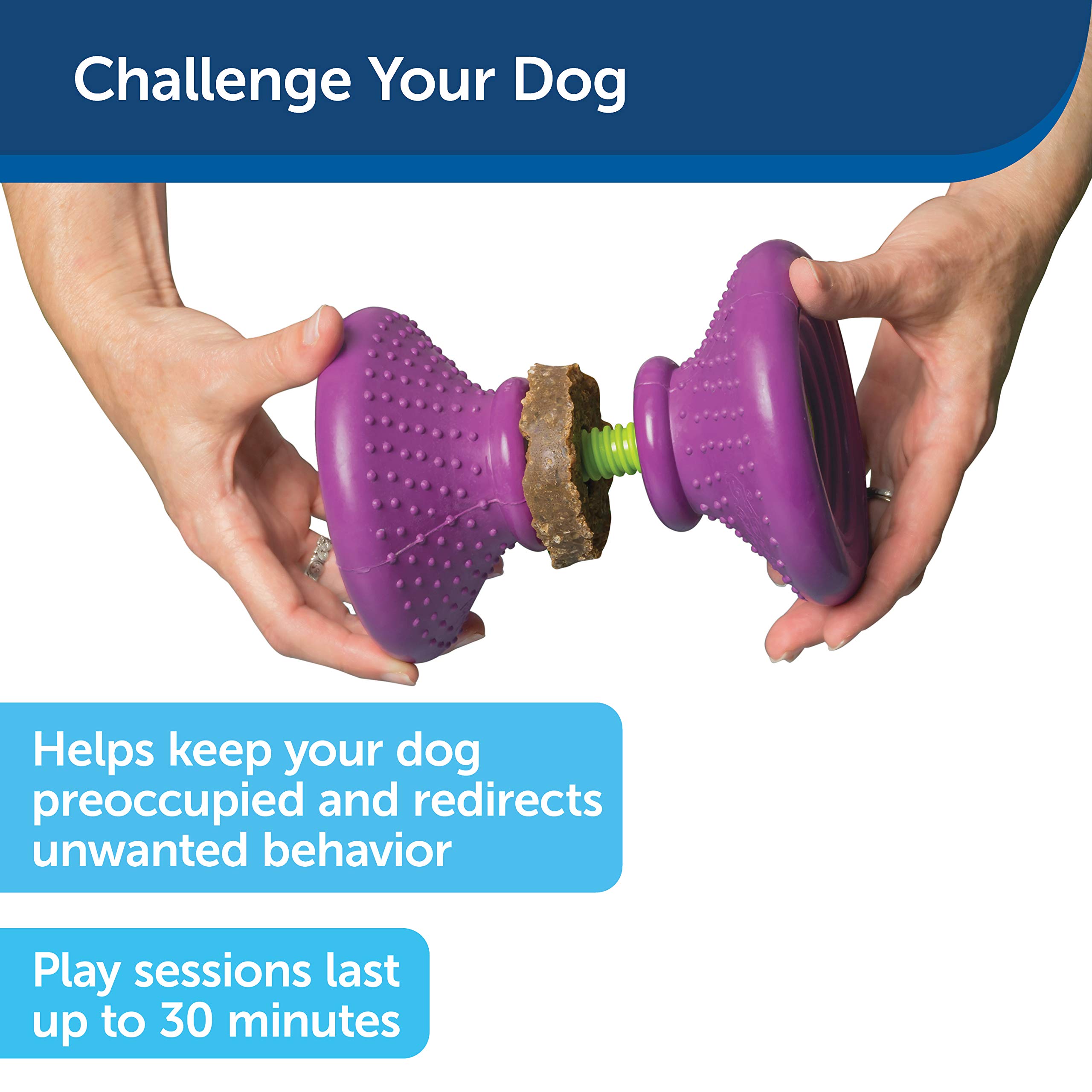 PetSafe Busy Buddy Ultra Woofer Treat Ring Dog Toy – Ultra Thick Treat Rings – Medium