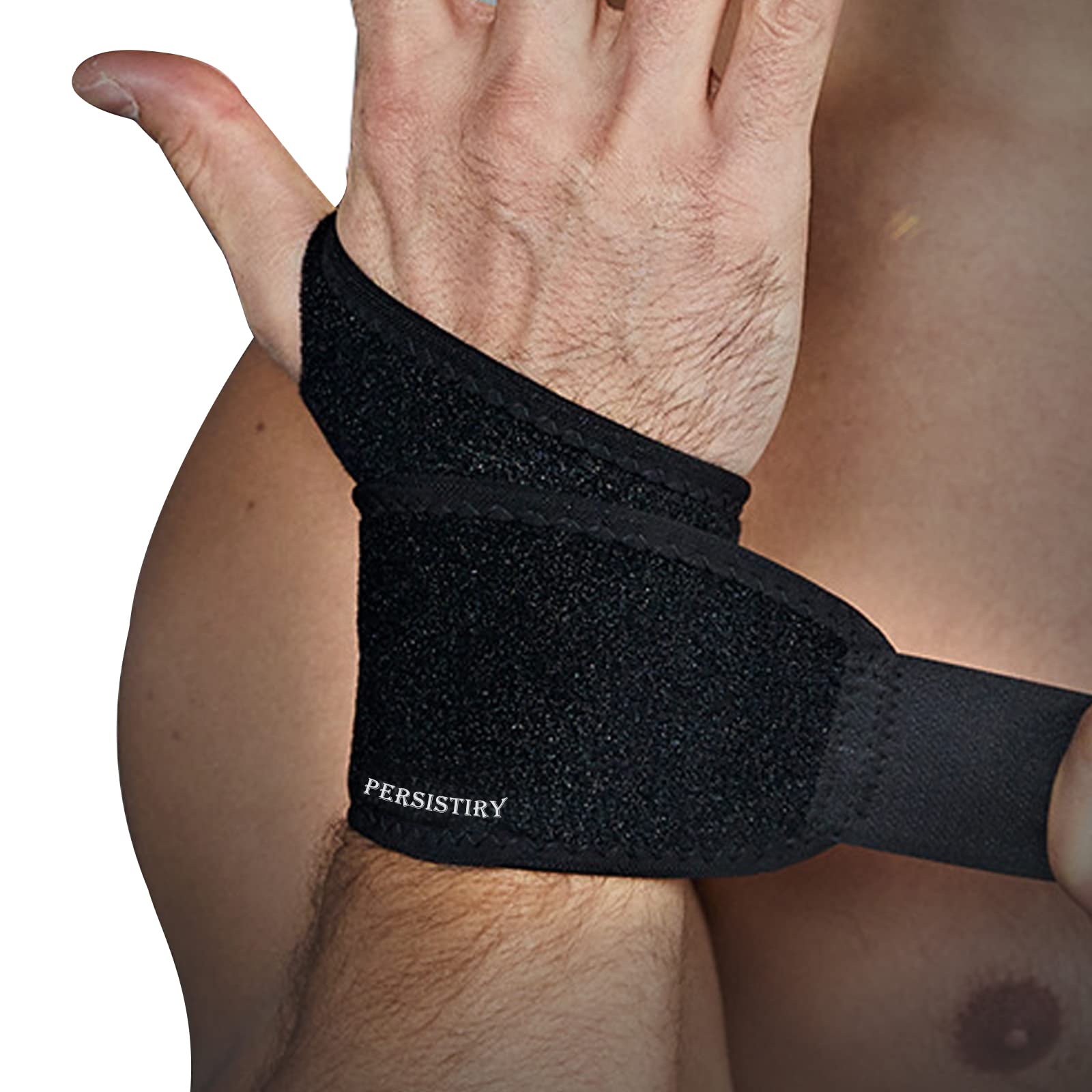 Work Wrist Brace for arthritis Bowling Wrist Support Sport For Weight Lifting Men Compression Bandage Neoprene Push Up Boxing Compression Sleeve Volleyball Work Table Tennis Badminton (1 pack)