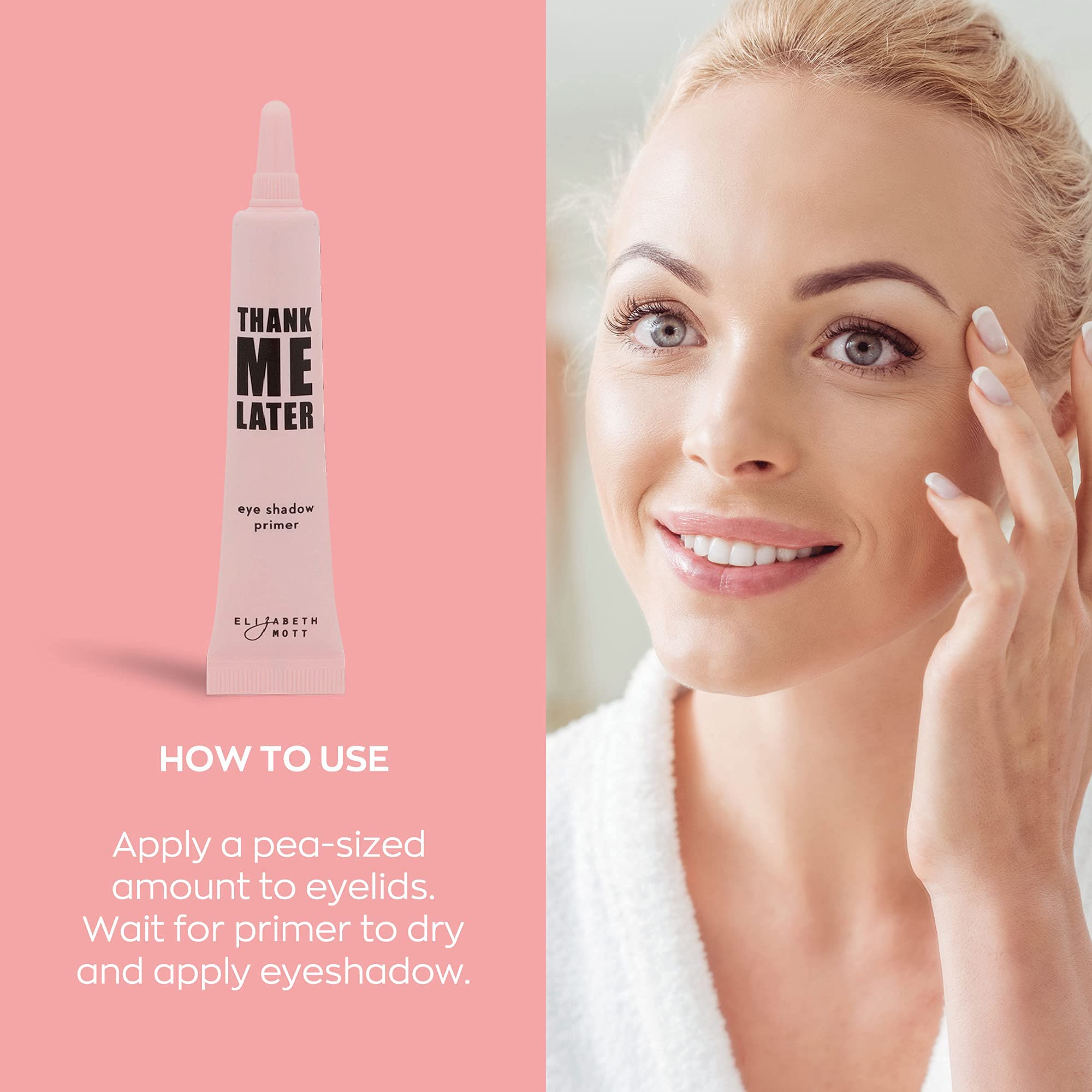 Thank Me Later Eye Primer for Long-Lasting Power Grip Makeup, Shine & Oil Control, Pore Minimizer, Hides Wrinkles & Fine Lines, Prevent Creasing for All-Day Eye Makeup Wear-10g