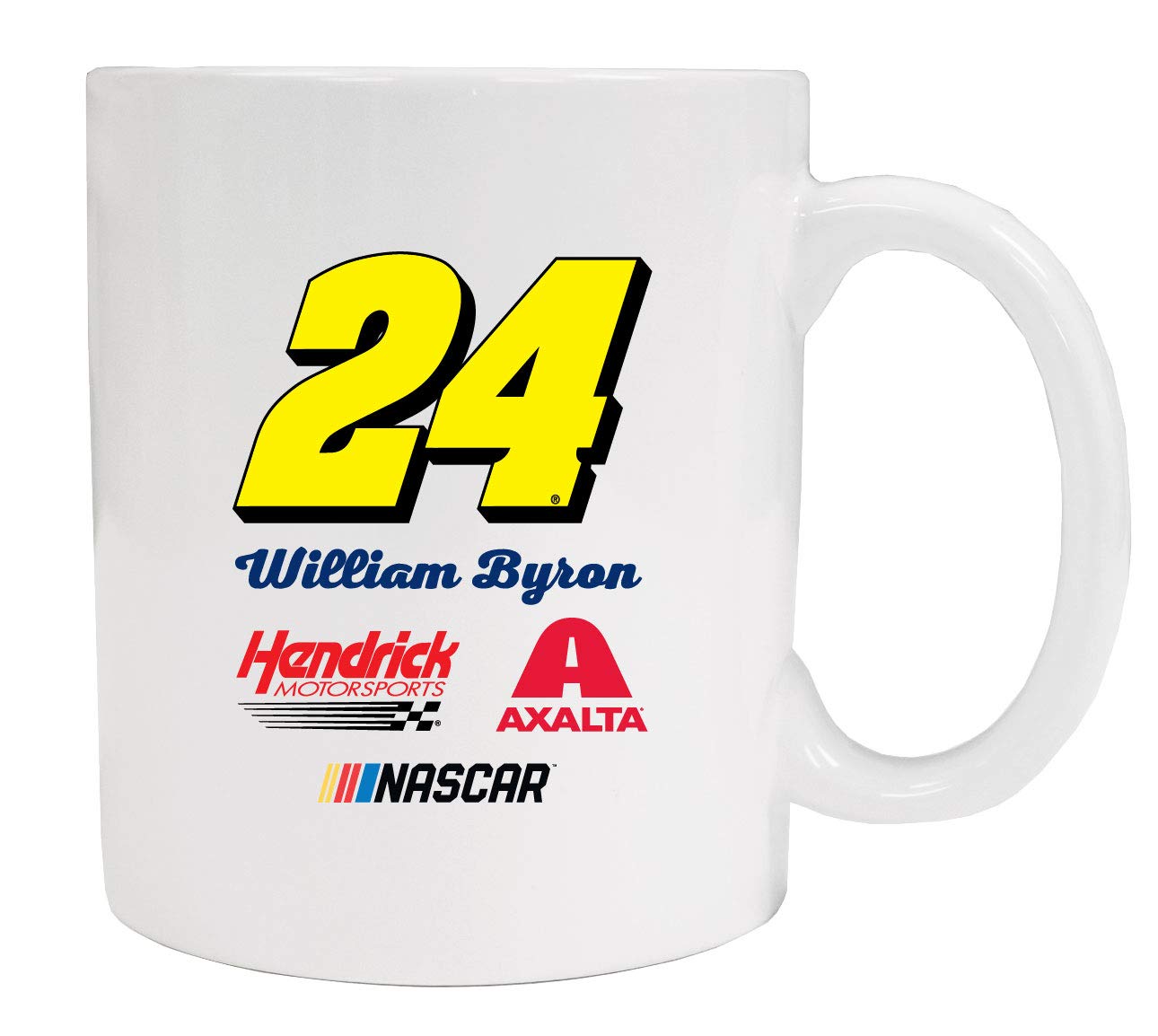 R and R Imports, Inc William Byron #24 Ceramic White Mug New for 2020 (White).