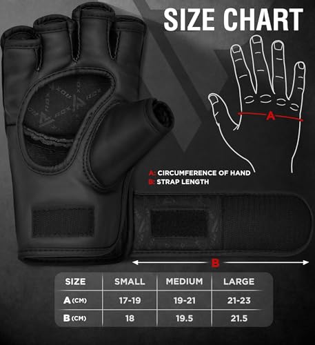 RDX Women's MMA Gloves Grappling Martial Arts Sparring Punching Bag Cage Fighting Maya Hide Leather Mitts Combat Training
