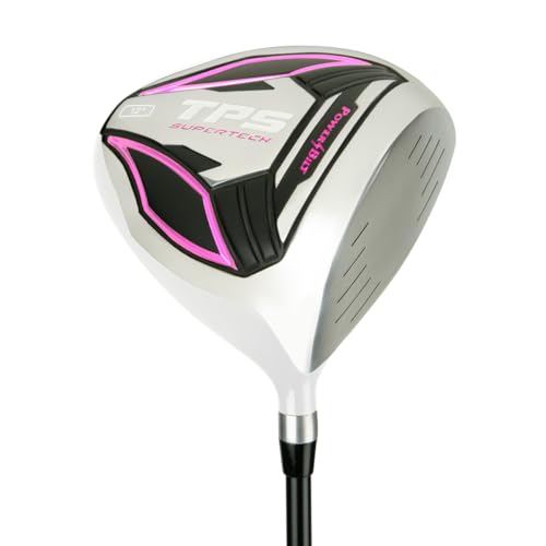 Powerbilt Golf TPS Supertech Driver, Men’s Right Hand 10.5 Degree, Black/Red Includes Head Cover