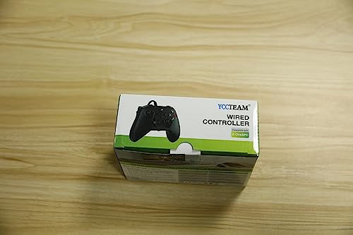 YCCTEAM Wired Controller for Xbox One,Wired Game Controller with Turbo Function & Audio Jack,Dual Vibration Shock Upgraded PC Controller Gamepad for Xbox 1X/S/Xbox Series X/S and PC Windows 7/8/10