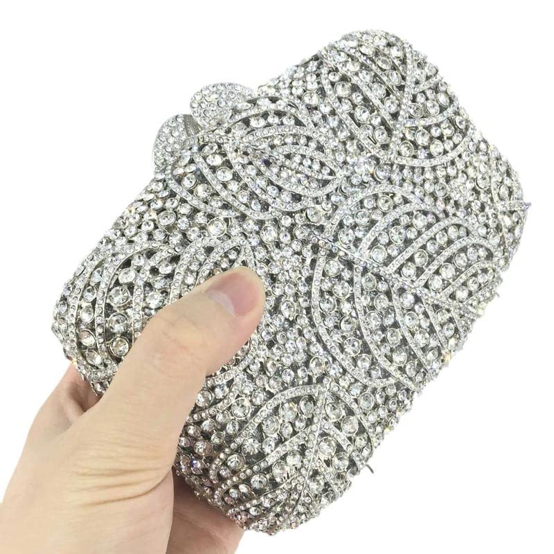 ZHUHW Women Crystal Clutch Evening Handbags Diamond Purse Wedding Party Dinner Bag