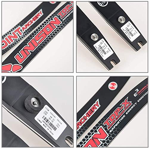 TOPOINT ARCHERY Unison ILF Recurve Bow Limbs 66/68/70inch, Carbon/Foam Limbs 22-48lbs, Compatible for 25β Riser, for Adult,Youth and Teens (34, 68 INCH)