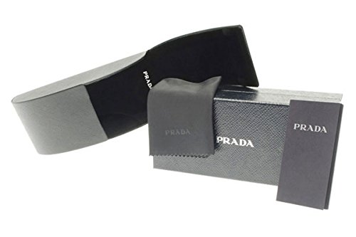 Prada Conceptual PR 19SS 1AB0A7 Black Plastic Square Sunglasses Grey Gradient Lens