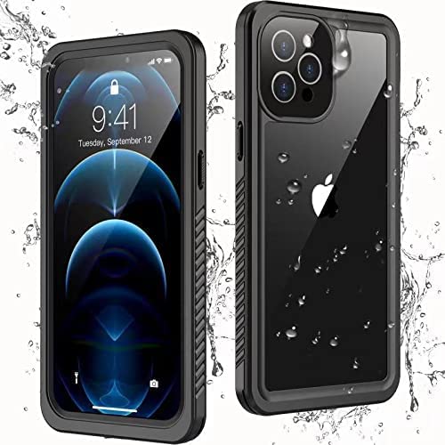 Temdan Waterproof iPhone 12 Pro Max Case,Clear Sound Quality Built-in Screen Protector IP68 Waterproof Full Body Heavy Duty Shockproof Waterproof Case for iPhone 12 Pro Max 6.7inch-2020