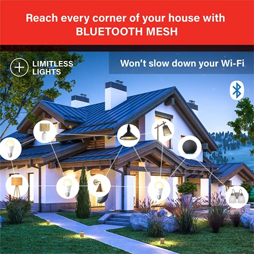 Sengled Alexa Light Bulb, S1 Auto Pairing with Alexa Devices, Warm Light Bulbs, Smart Light Bulbs that Work with Alexa, Bluetooth Mesh Smart Home Lighting, E26 60W Equivalent, 800LM, 3-Pack