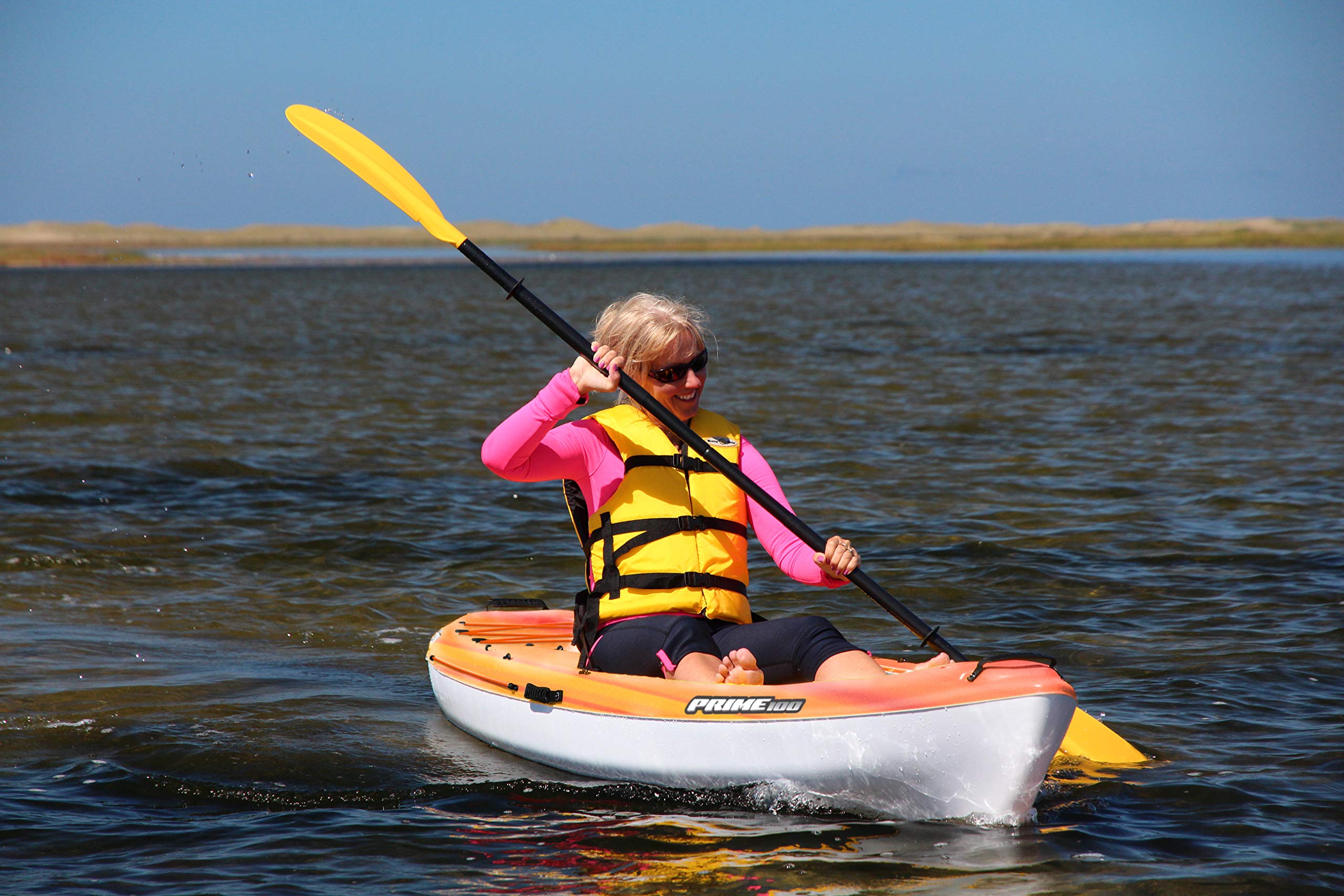 Pelican - Prime 100 Recreational Kayak - Sit-on-Top - Lightweight one Person Kayak - 10 ft