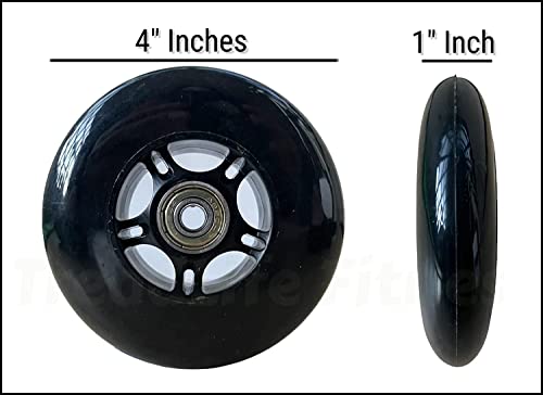 TreadLife Fitness Elliptical Replacement Wheel - Part Number 205979 - Compatible with NordicTrack CX990 Ellipticals (2 - Pack)