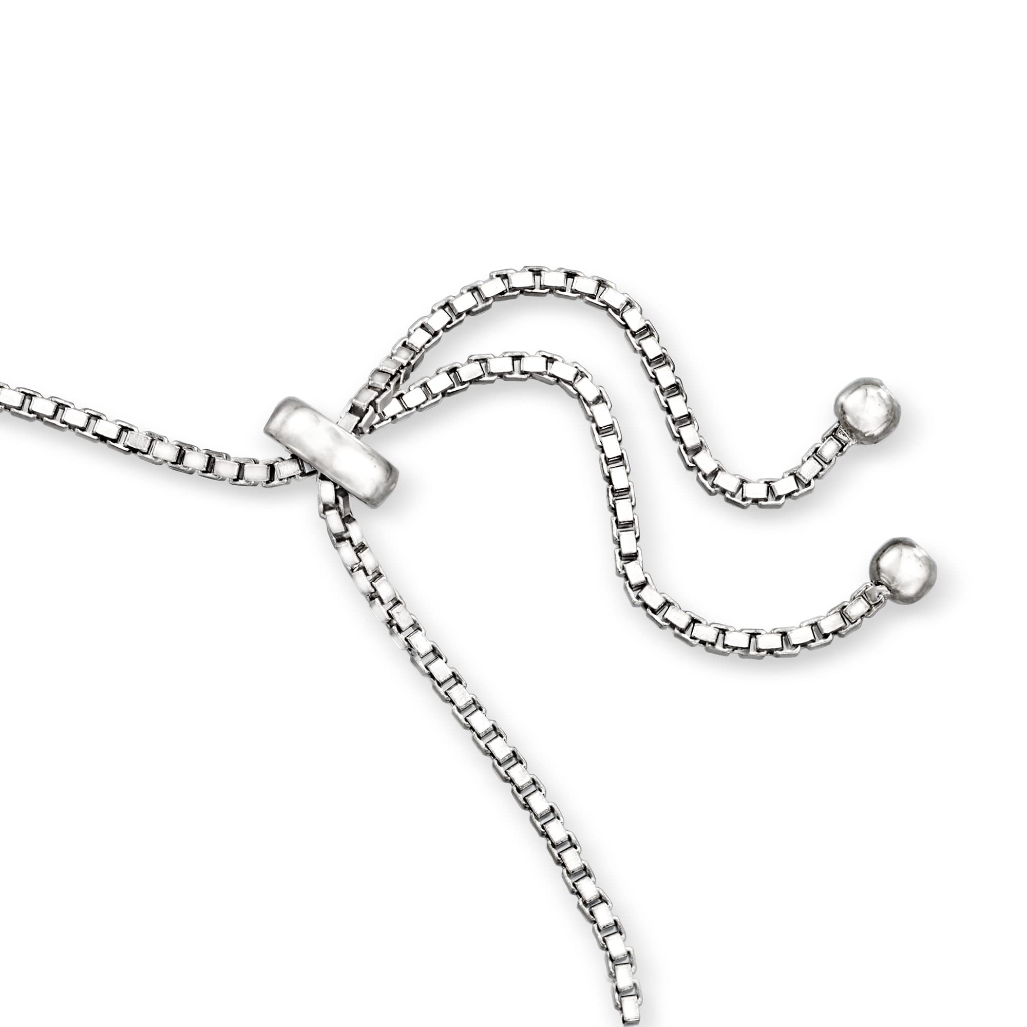 Ross-Simons 4.00 ct. t.w. CZ Bolo Bracelet in Sterling Silver