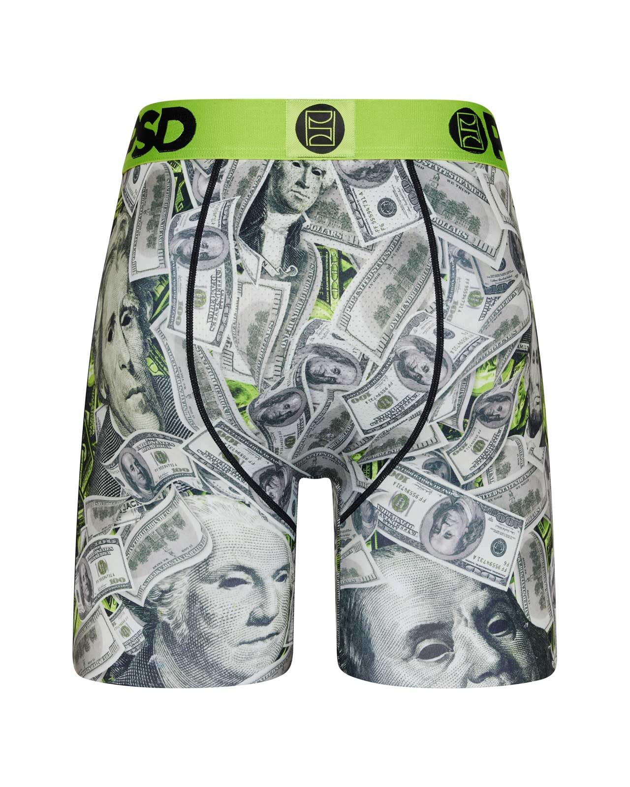 PSD Men's Dead Presidents Boxer Briefs, Multi, XL