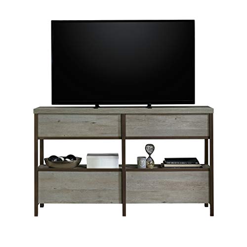 Sauder Manhattan Gate Credenza, for TVs up to 60", Mystic Oak Finish
