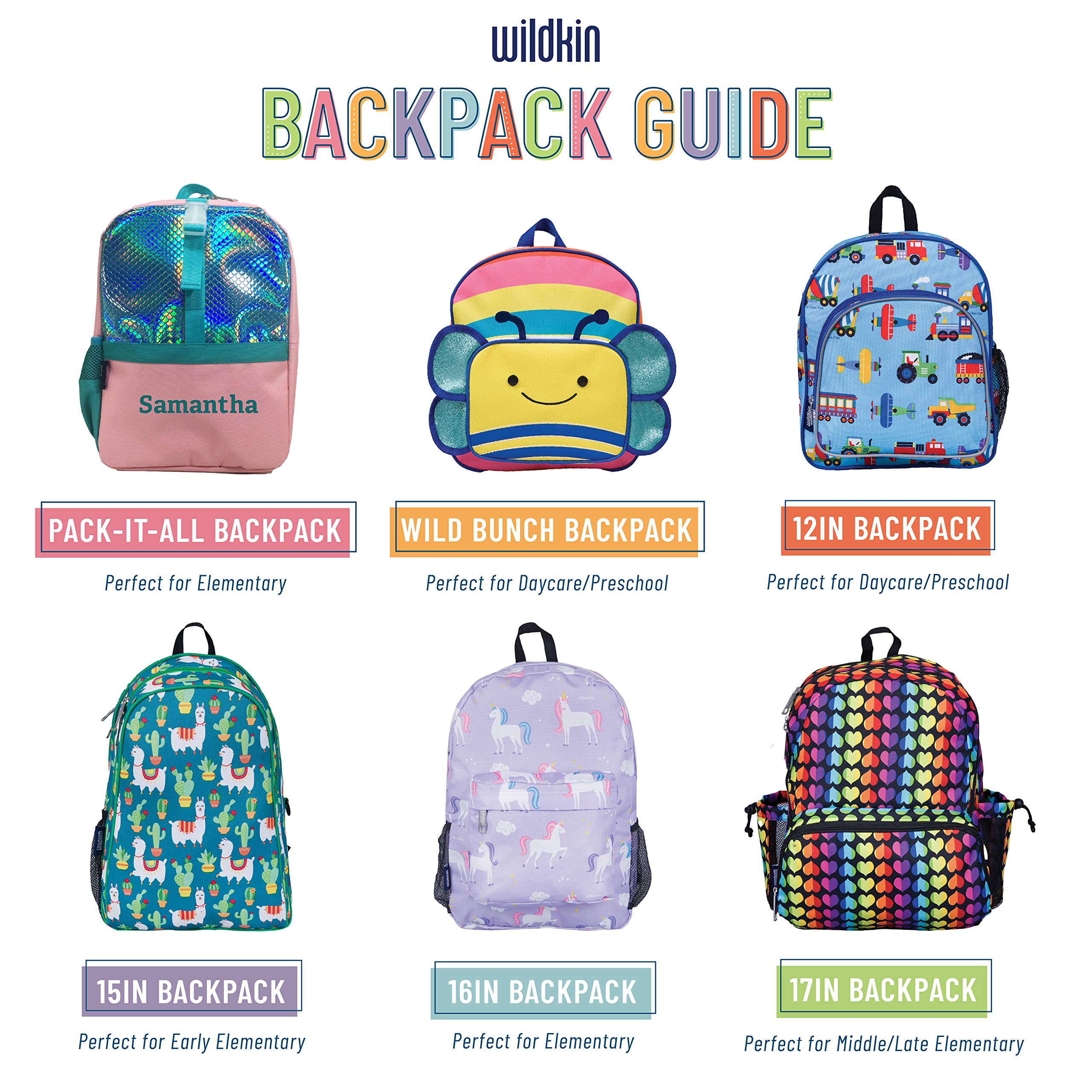 Wildkin 15-Inch Kids Backpack for Boys & Girls, Perfect for Early Elementary Daycare School Travel, Features Padded Back & Adjustable Strap (Digital Camo)