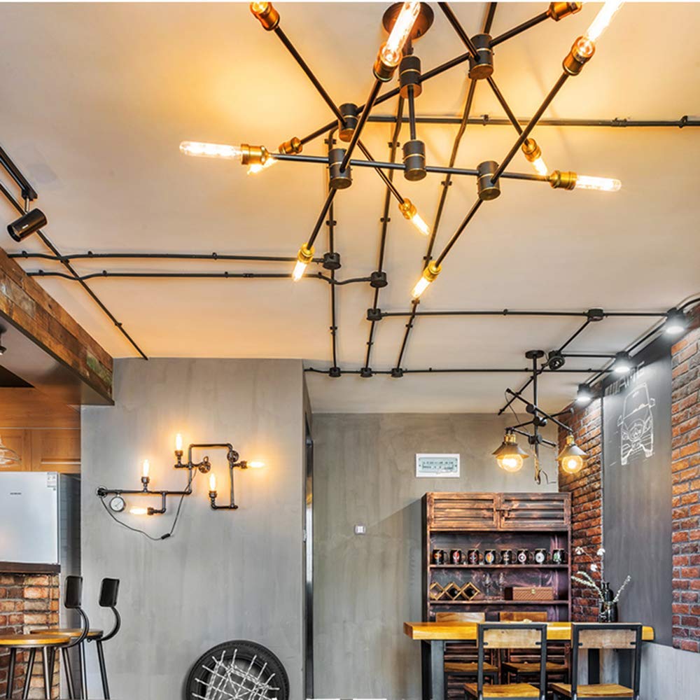 T10 LED Light Bulbs,Warm White 2700K,Tubular Vintage LED Edison Bulbs 100 Watt Equivalent,Dimmable,AC120V,1000LM,E26 Tube Antique LED Filament Bulbs for Rustic Pendant,6Pack.