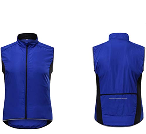 Shlia Men's Cycling Running Jacket Windproof Vests Bike Sleeveless Jackets Water-Resistant Coat (Green,XL)