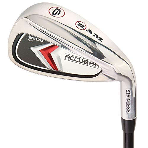 Ram Golf Accubar Mens Right Hand Clubs Iron Set 6-7-8-9-PW with Hybrids 24° and 27° (All Graphite - Standard Length, Regular)