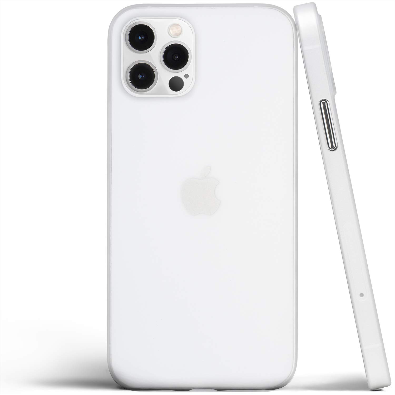 totallee Thin iPhone 12 Pro Case, Thinnest Cover Ultra Slim Minimal - for iPhone 12 Pro (2020) (Frosted Clear)