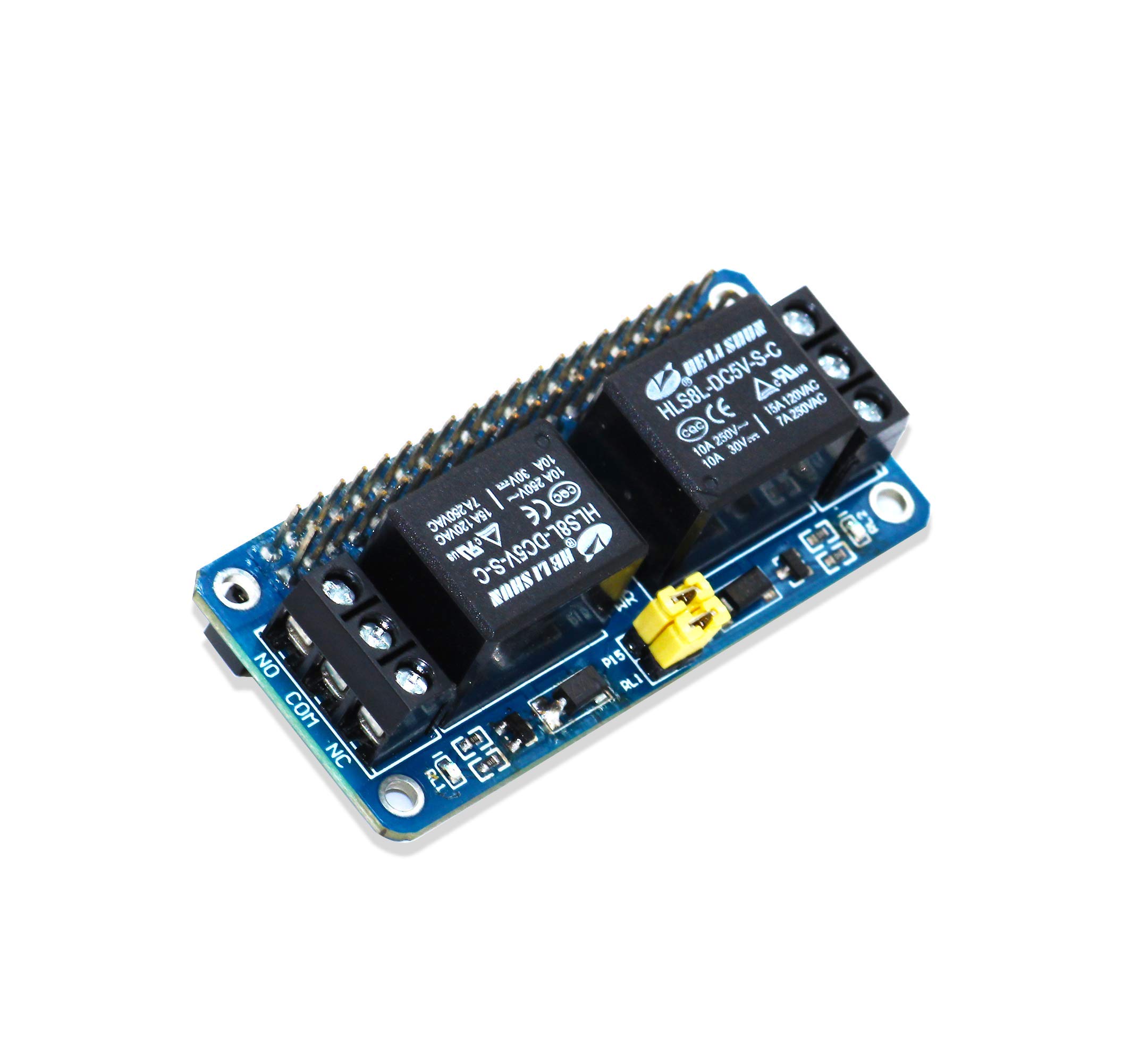 sb components Zero Relay 2 Channel 5V Relay Shield for Raspberry Pi, Relay HAT Expansion Relay Board for Raspberry Pi 4B/3B+/3B/2B/B+/A+/Zero and Zero W | Power Relay Module for Raspberry Pi