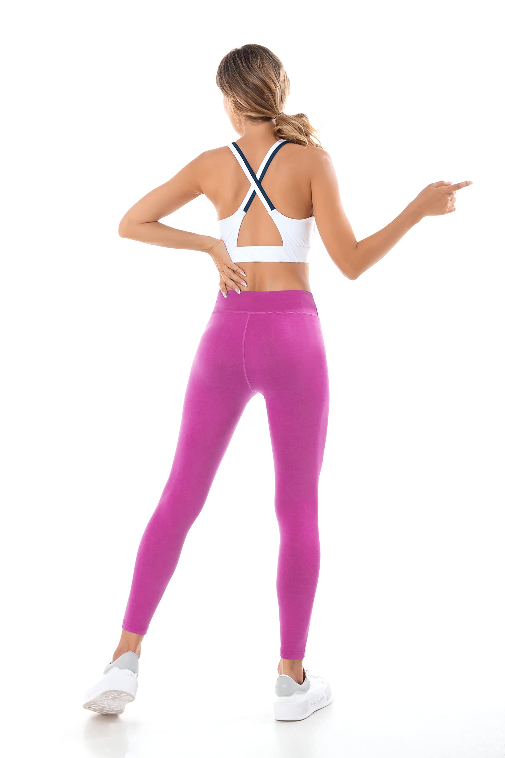 Women's High Waist Leggings Lightweight Tummy Control Yoga Soft Workout Pants for Gym,(Light Purple XXL)
