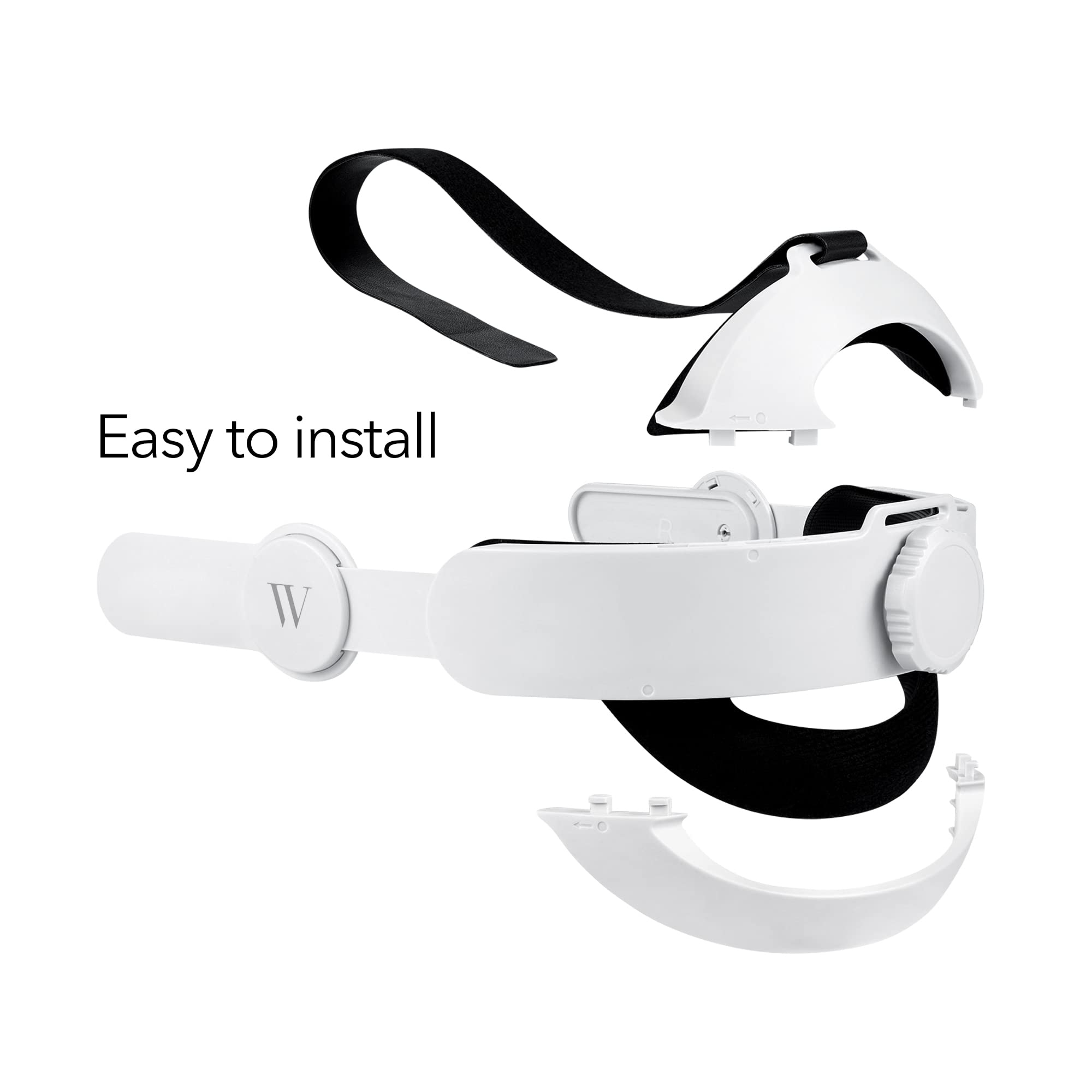 Wasserstein Bundle- Adjustable Elite Head Strap &Charging Station Compatible with Oculus Quest 2