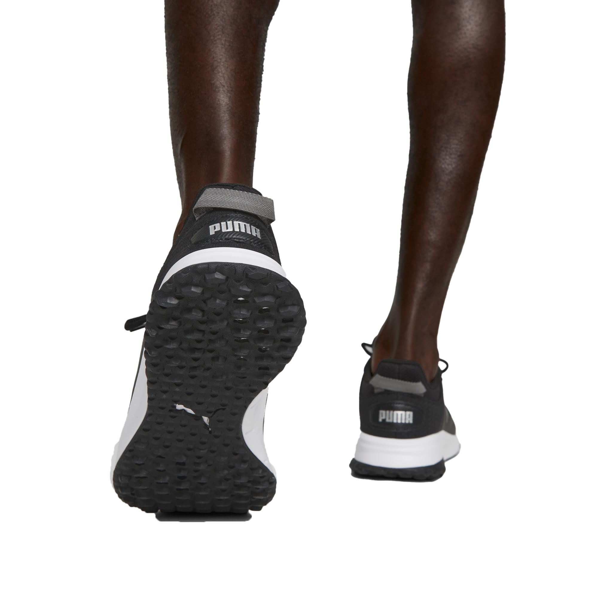 Puma Golf Men's Fusion Grip Extra Wide Golf Shoe, Puma Black-Puma Silver-Quiet Shade, 15