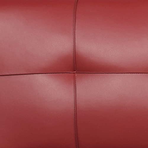 Serta Rane Vegan Leather Futon, Red