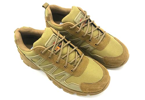 TaihuaXin Outdoor Low-top Hiking Shoes, Tactical Combat Boots, Training Shoes, Men's Outdoor Hiking Shoes (Brown, US Footwear Size System, Adult, Men, Numeric, Medium, 8.5)