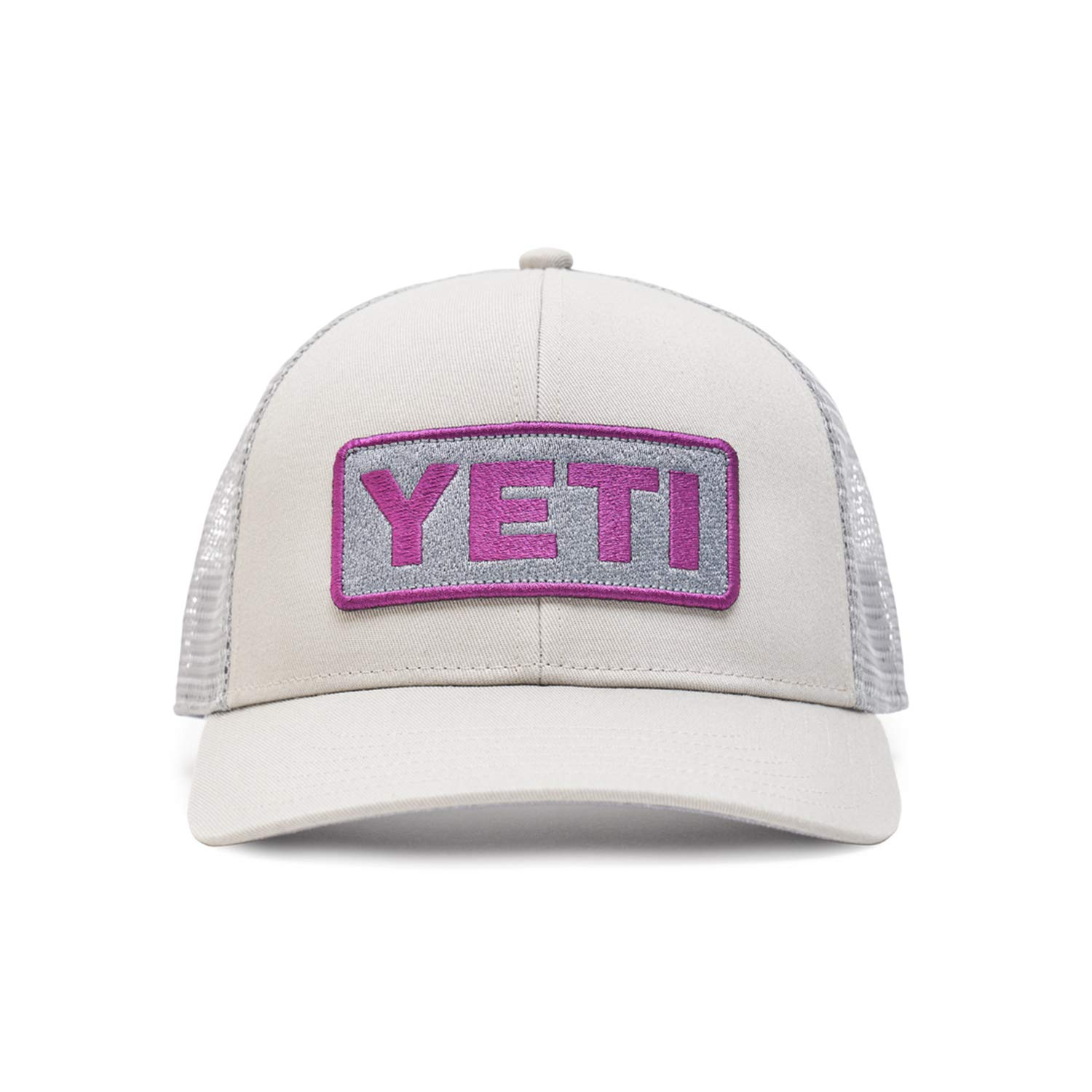 YETI Logo Badge Trucker Hat, Sharptail Taupe/Gray