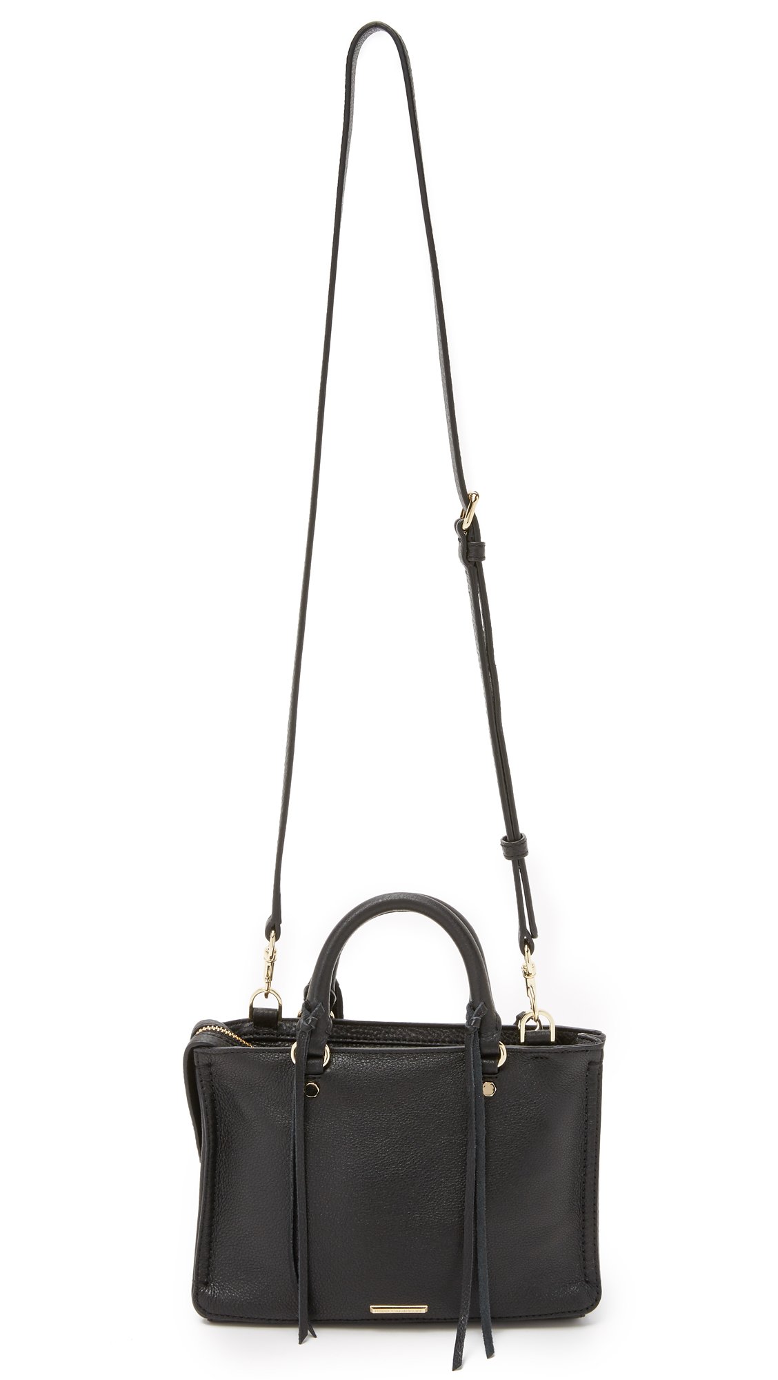 Rebecca Minkoff Micro Regan Satchel, Black/Black