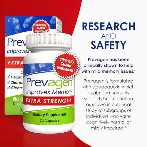 Prevagen Improves Memory - Extra Strength 20mg, 30 Capsules |2 Pack| with Apoaequorin & Vitamin D 7-Day Pill Minder | Brain Supplement for Better Brain Health