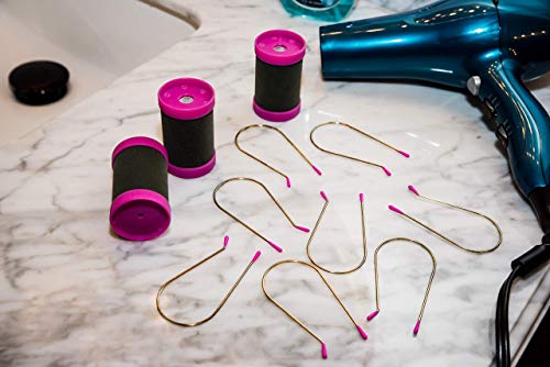 Sun's Out Beauty Premium Assorted Hot Roller Clips - Curler Clips - Larger Sizes Set (20 Count) - 4 Different Sizes - Fits Most Large to Jumbo Size Rollers - Curlers