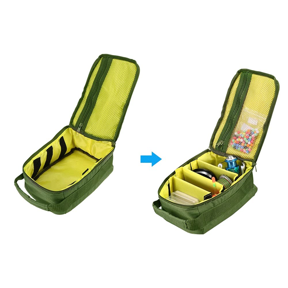 UXZDX CUJUX Fishing Reel Accessory Bag Handbag Adjustable Fishing Line Storage Bag for Bait Storage Bag