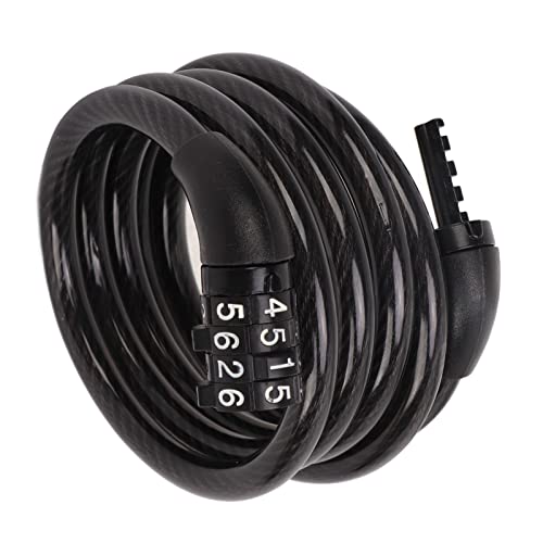 Uxsiya Chain Lock Combination, Manganese Steel Sturdy Anti Theft Drill Resistant Bike Cable Lock for Scooters