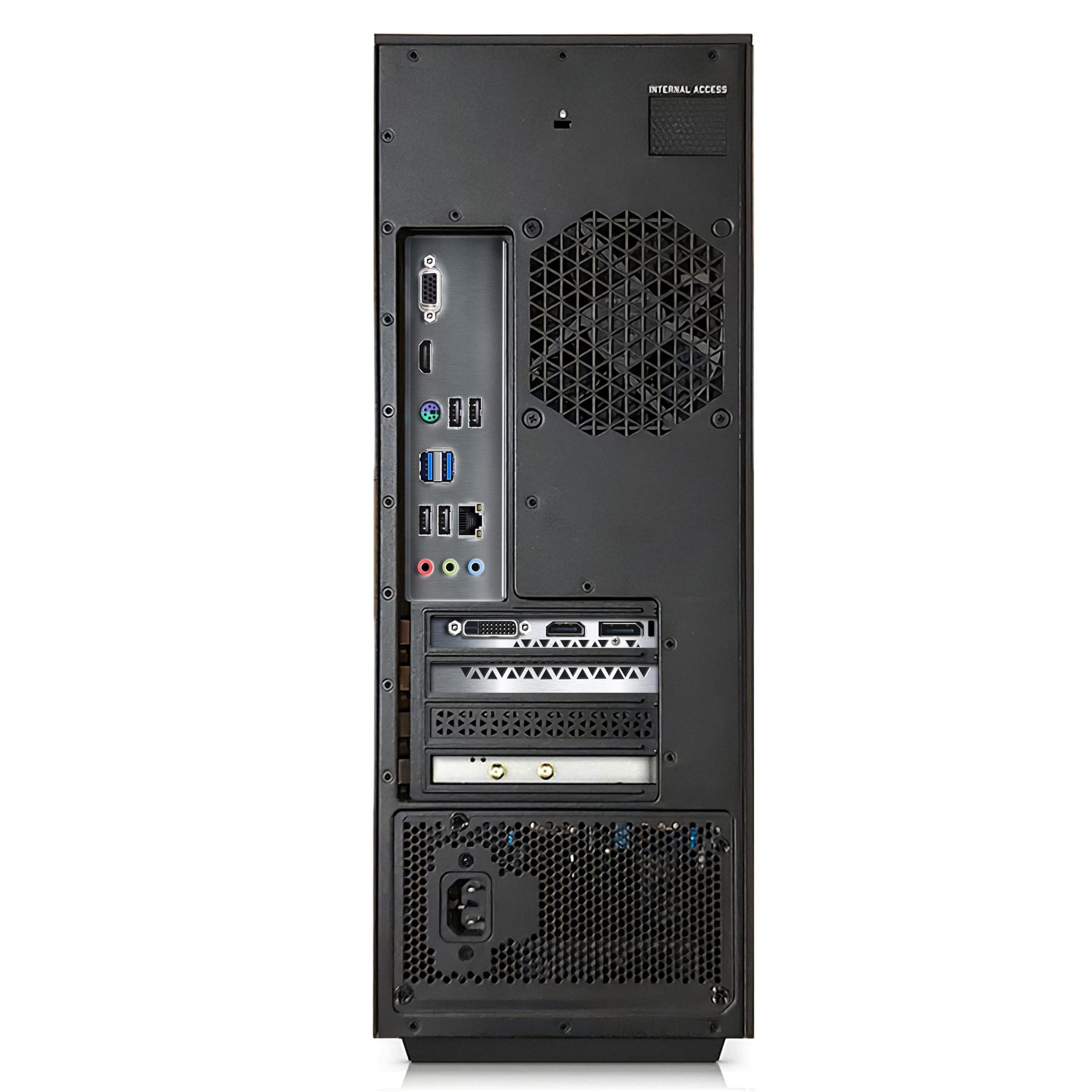 TJJ Eclipse Gaming PC Desktop Computer - Intel Core i3-12100F, NVIDIA GTX 1660 Super 6GB, 16GB DDR4 3200, 1TB SSD, VR Ready, WiFi 6E, 600W Gold PSU, RGB Keyboard & Mouse & Speaker, Win 11 Pro