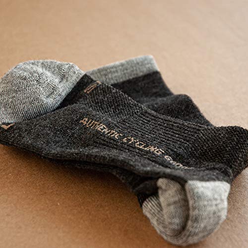 Snēk Cycling Merino Pedal Faster Sock - Heather/Charcoal Grey Medium (US Men's 7-9/US Women's 9-12)