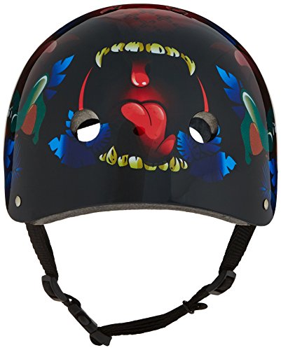 Punisher Skateboards Ranger 11 Vent Multi Sport Skateboard and BMX Helmet Youth Size Medium Includes Extra Helmet Pads, black (9213)
