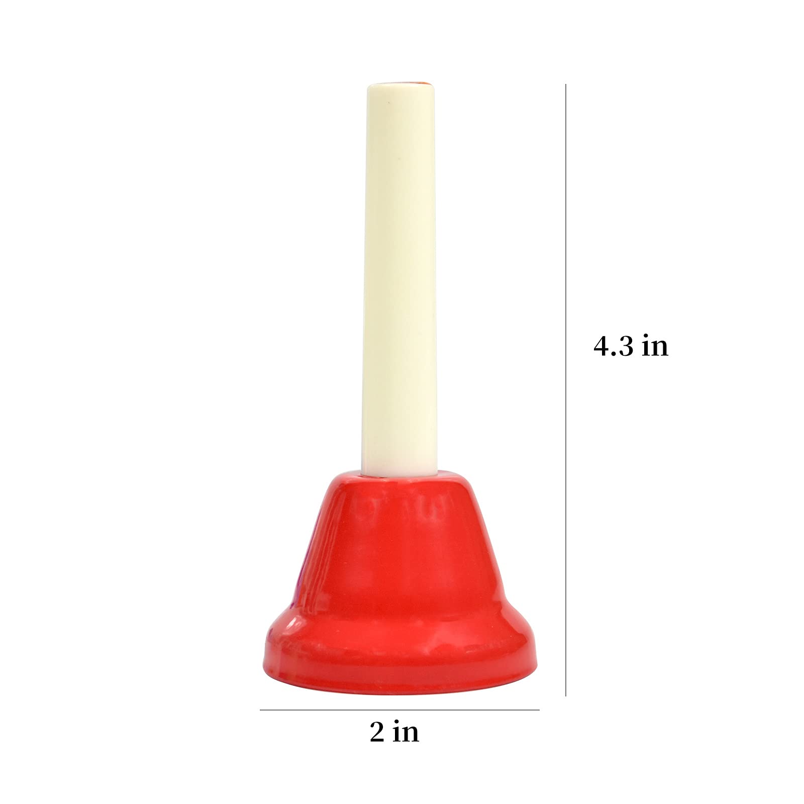 Voodans Mini Hand Bell Set 8 Note Metal Handbells Set Colorful Diatonic Musical Bells for School Church Wedding